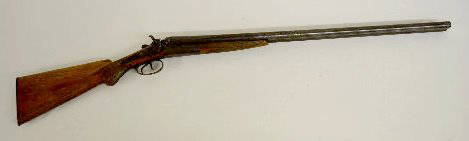 Antique Belgian Double Barrel Shotgun, Rickard