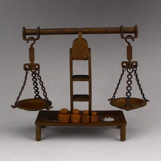Chinese Brass Weight Apparatus Balance