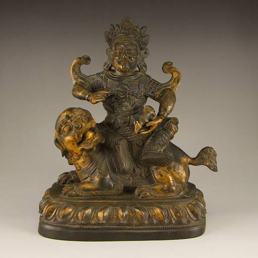 Buddhism Gilt Gold Red Copper Yellow Jambhala Statue - Sep 12, 2021 ...