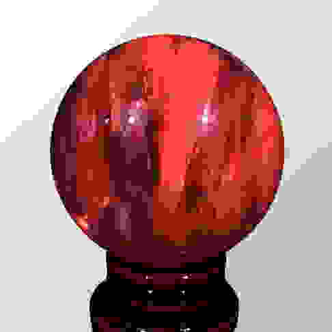 2.15kg Beautiful Red Crystal Ball Auction