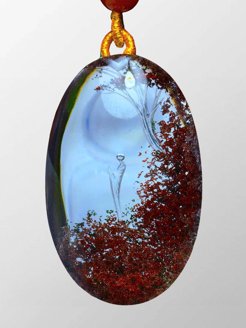 Buy Beautiful Chinese Crystal Inner Carving Buddha Pendant | Quan Rong ...