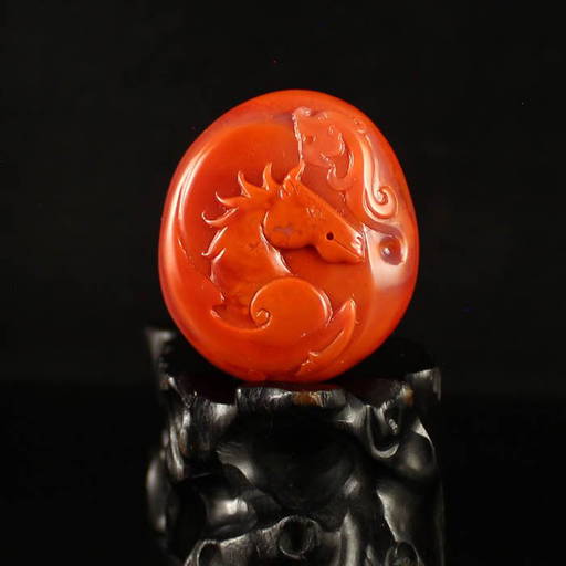 Chinese Natural Nan Hong Agate Pendant - Dragon & Horse - Jun 28, 2015 ...