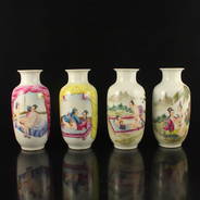 K.T.K. Lotus Ware oval vase, hand painted roses, 4” - Jun 01, 2013 ...
