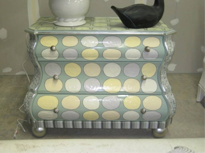 Mackenzie Childs "shore" Large Bombay Chest