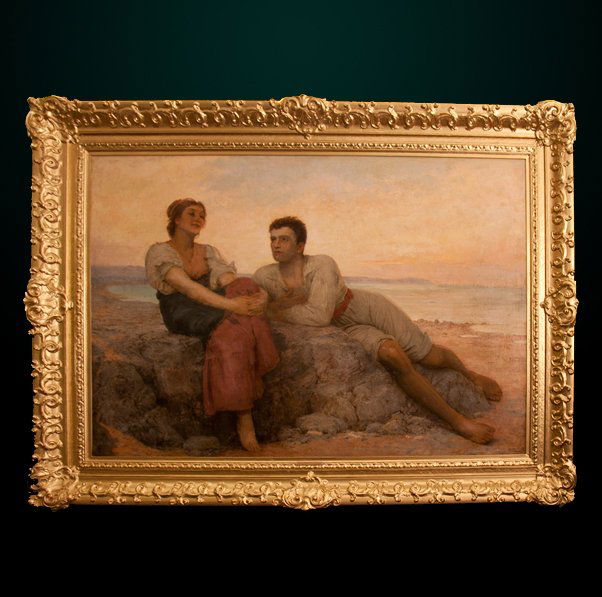 Large 19th Century Charles Edward Perugini Oil Painting