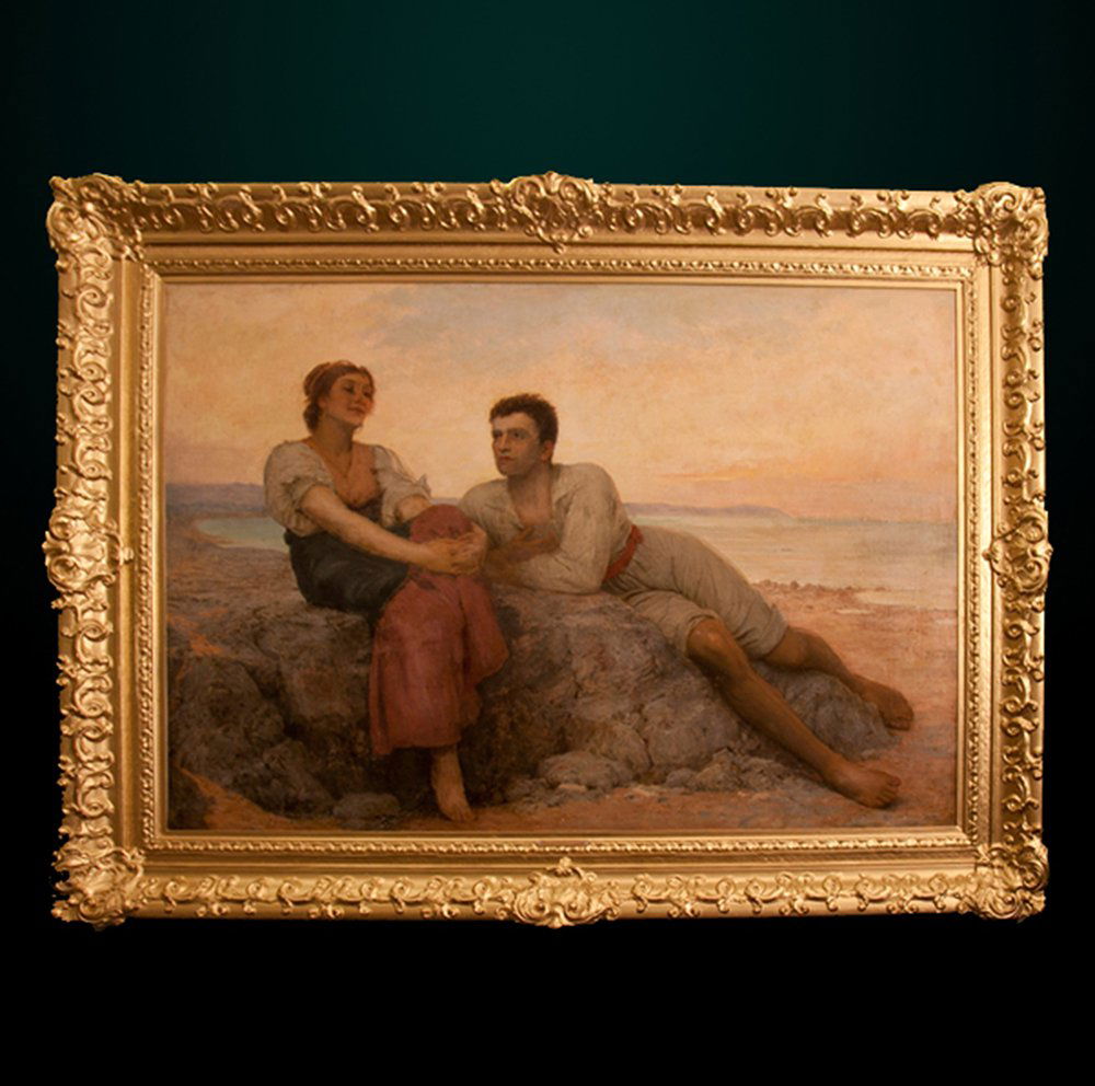 Large 19th Century Charles Edward Perugini Oil Painting