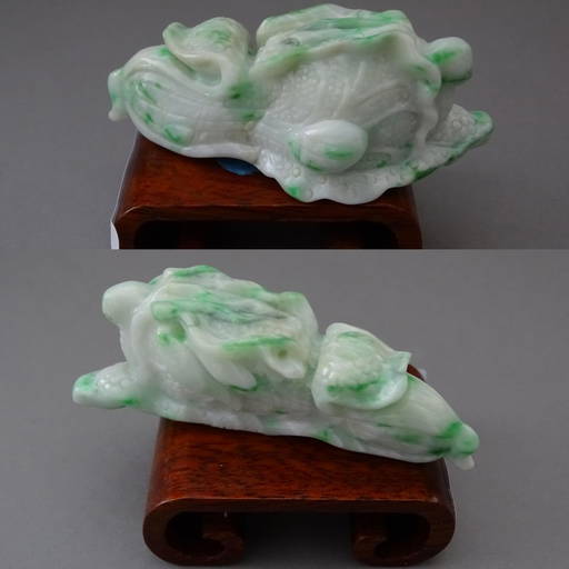 Jadeite Chinese Cabbage Sculpture