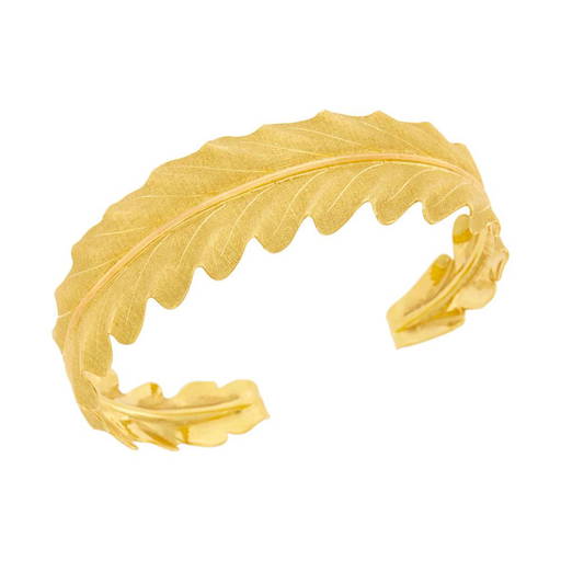 Buccellati Gold Leaf Bangle Bracelet
