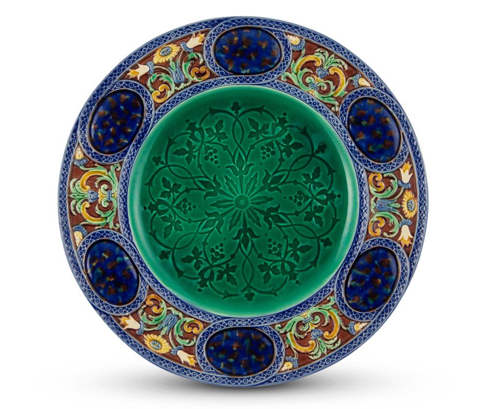 Minton Renaissance Style Palissy Ware Majolica Plate - Dec 14, 2021 ...