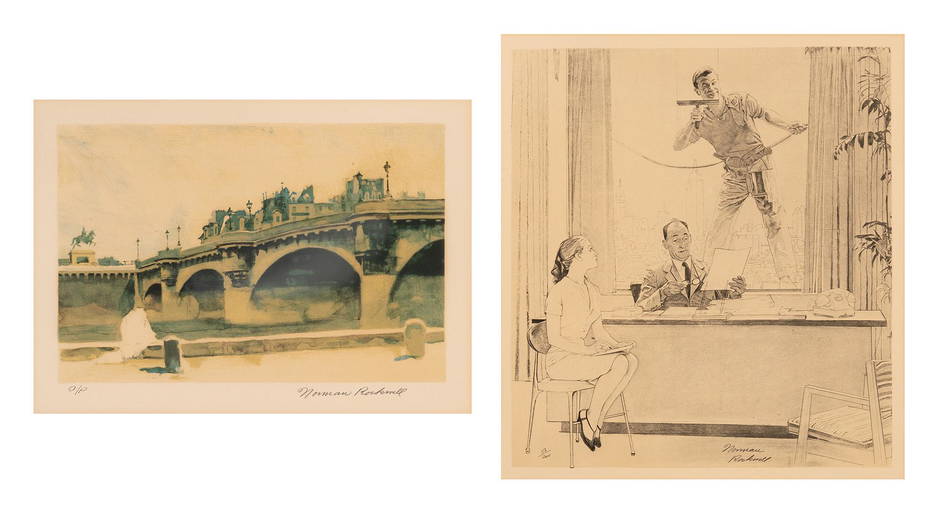 Norman Rockwell PARIS BRIDGE (LE PONT NEUF); WINDOW (#0145) on Dec 07 ...