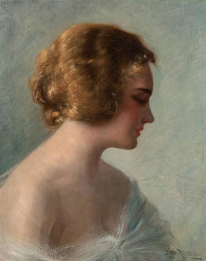 Harry Roseland American, 1866/68 1950 Portrait Of A Young Woman