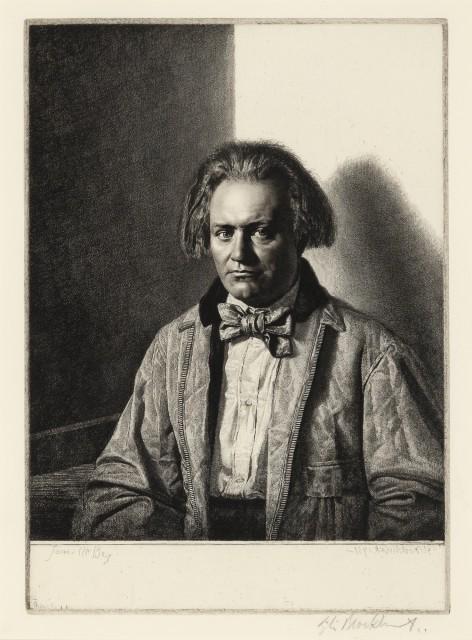 Gerald Brockhurst James Mcbey (fletcher 69) Etching, Framed