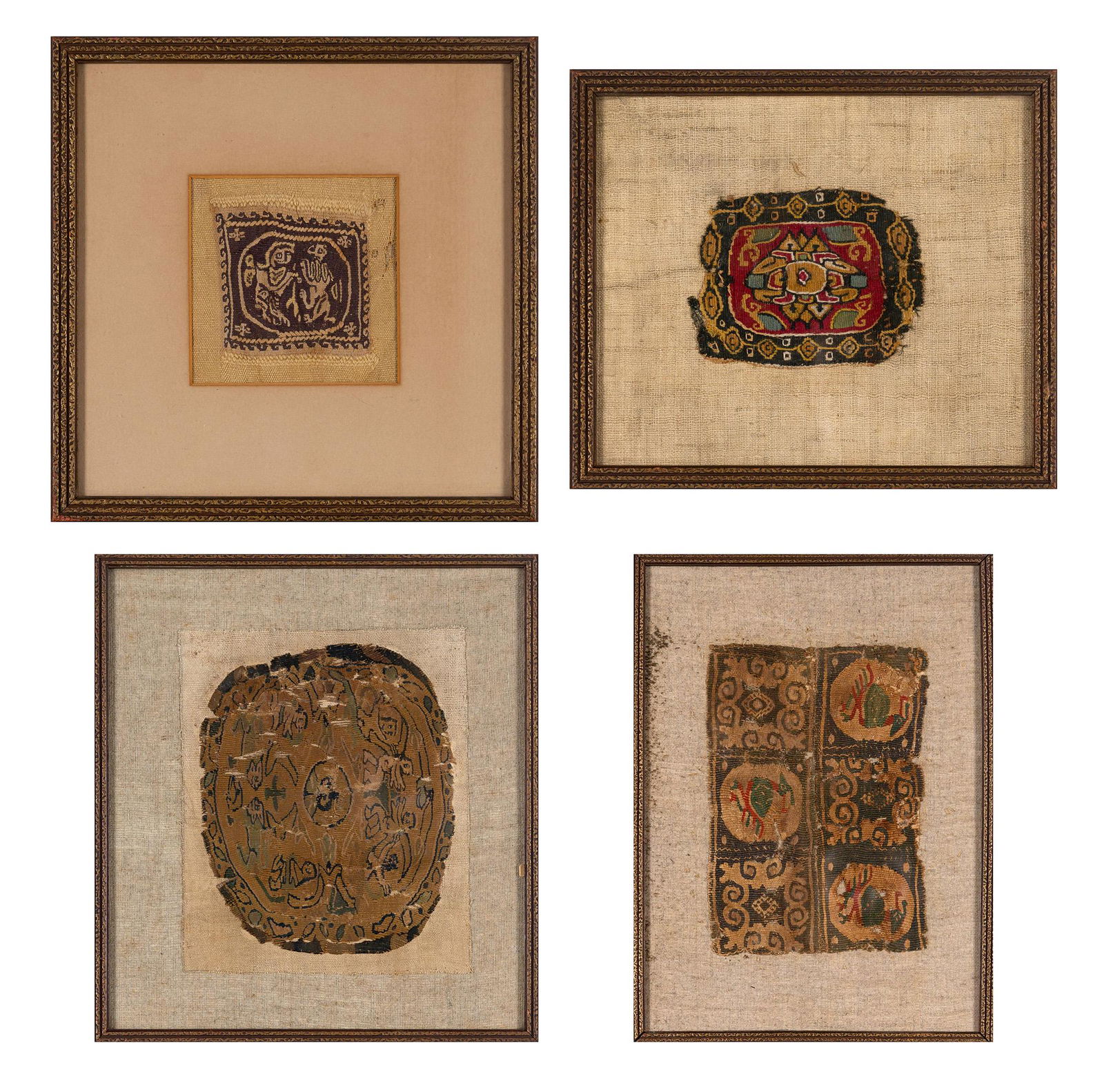 Four Coptic Textile Fragments