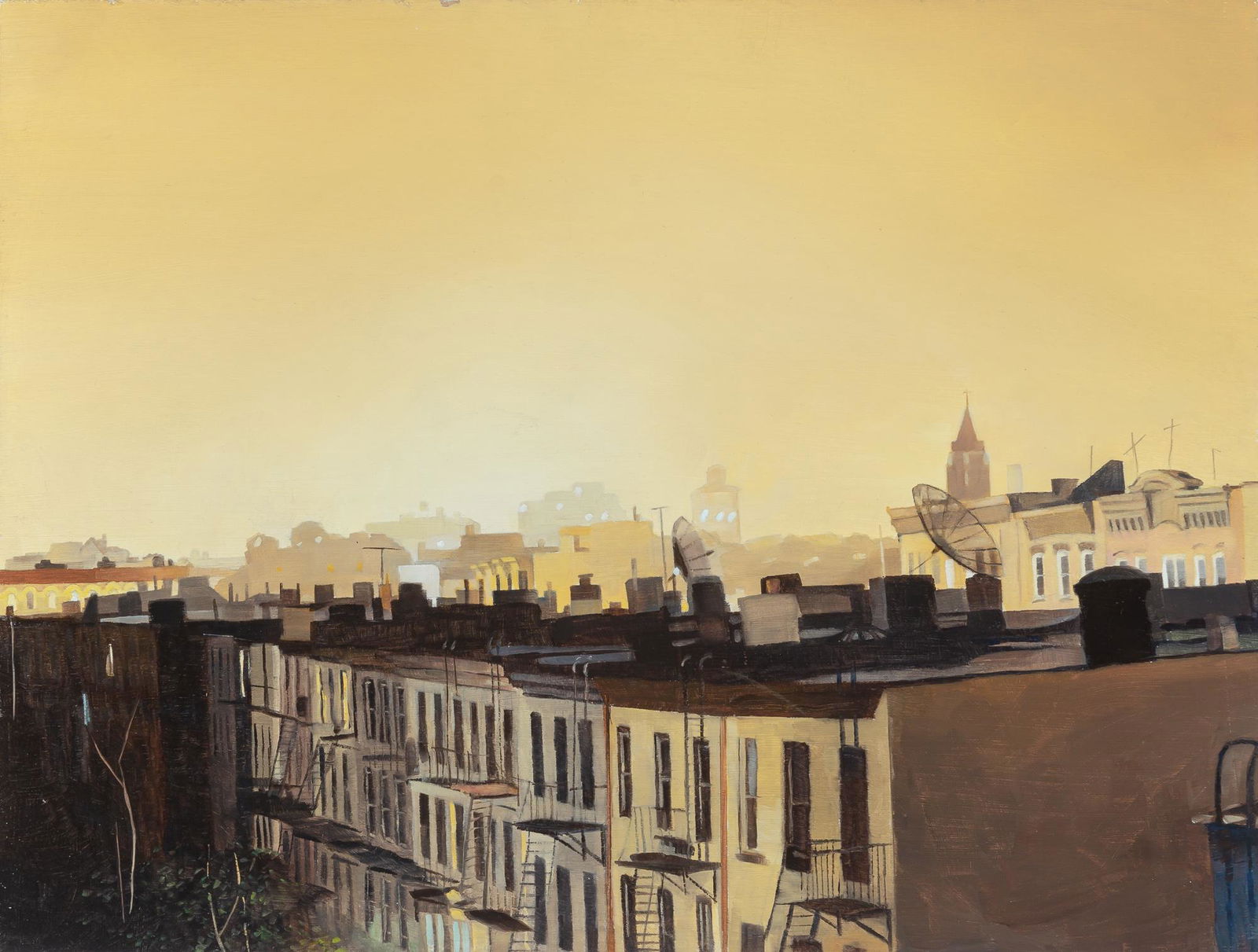 Andrew Lenaghan American, B. 1965 Rear Window View, Brooklyn, 1992