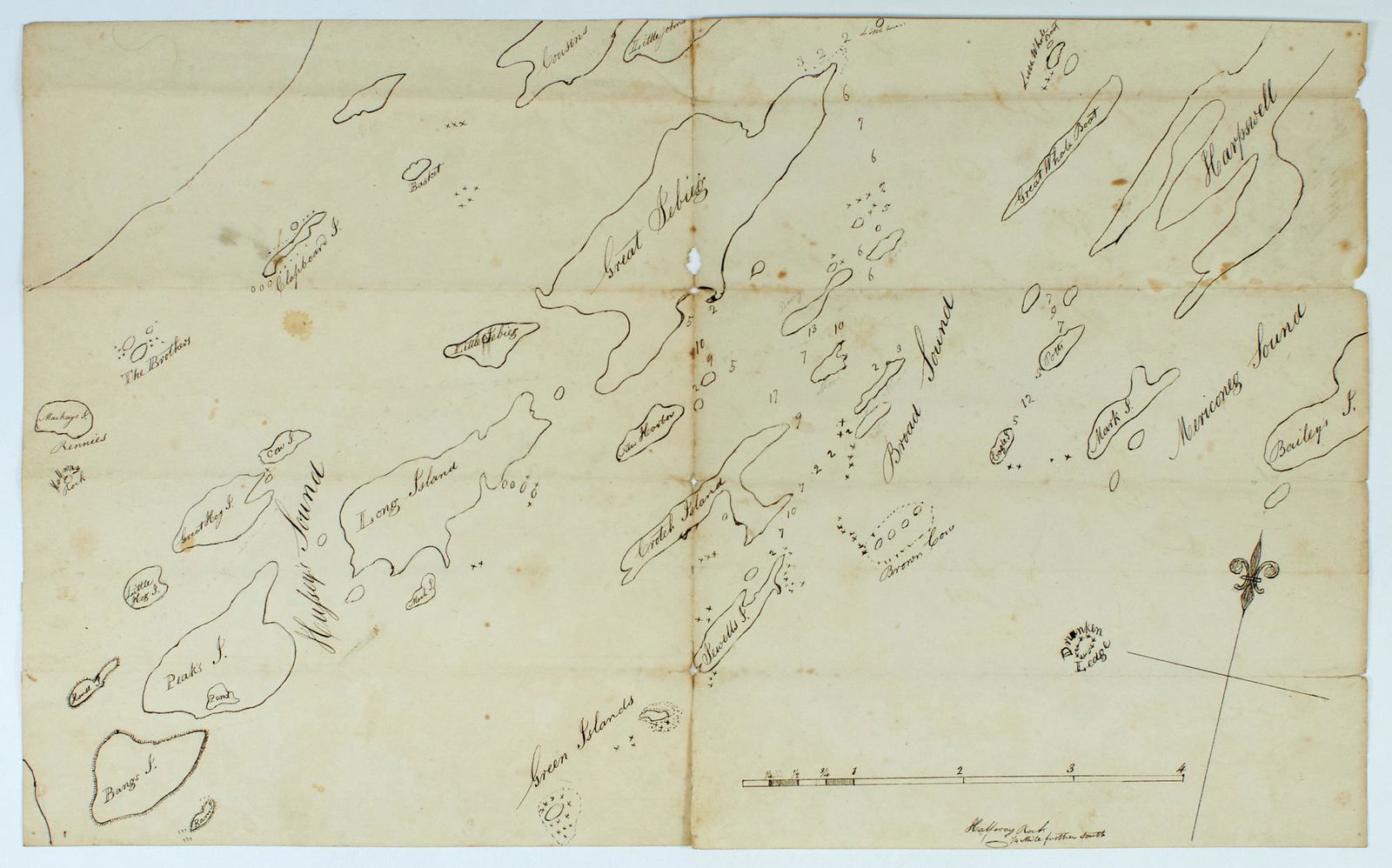 [manuscript Map Maine] After Des Barres, Joseph Frederick Wallet. Hand ...