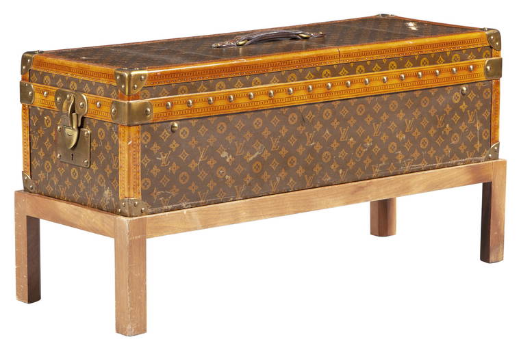 Louis Vuitton Monogram Canvas Library Trunk With Stand