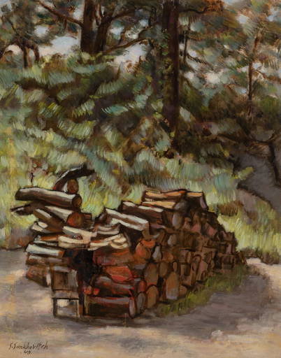 Simka Simkhovitch Russian/Ukrainian/American, 1893-1949 Logs, 1940 ...