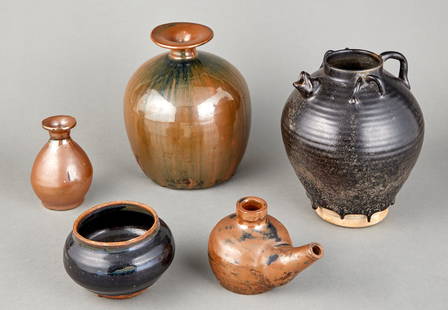 Five Chinese Miniature Pottery Vessels
