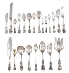 Reed & Barton Sterling Silver Francis I Pattern Flatware Service