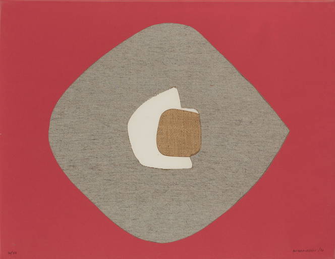 Conrad Marca-Relli SUMMER-SUITE F Mixed-media collage multiple, framed ...