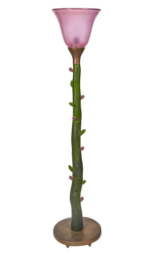 Eric Schmitt (Schmidt) for Daum Glass and Patinated Metal Possi Floor ...