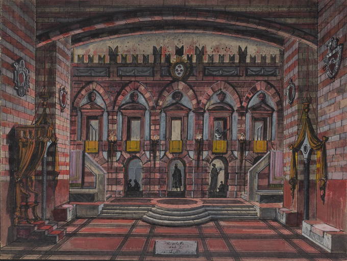 Eugene Gustavovitch Berman Russian, 1899-1972 Set Design for Rigoletto ...