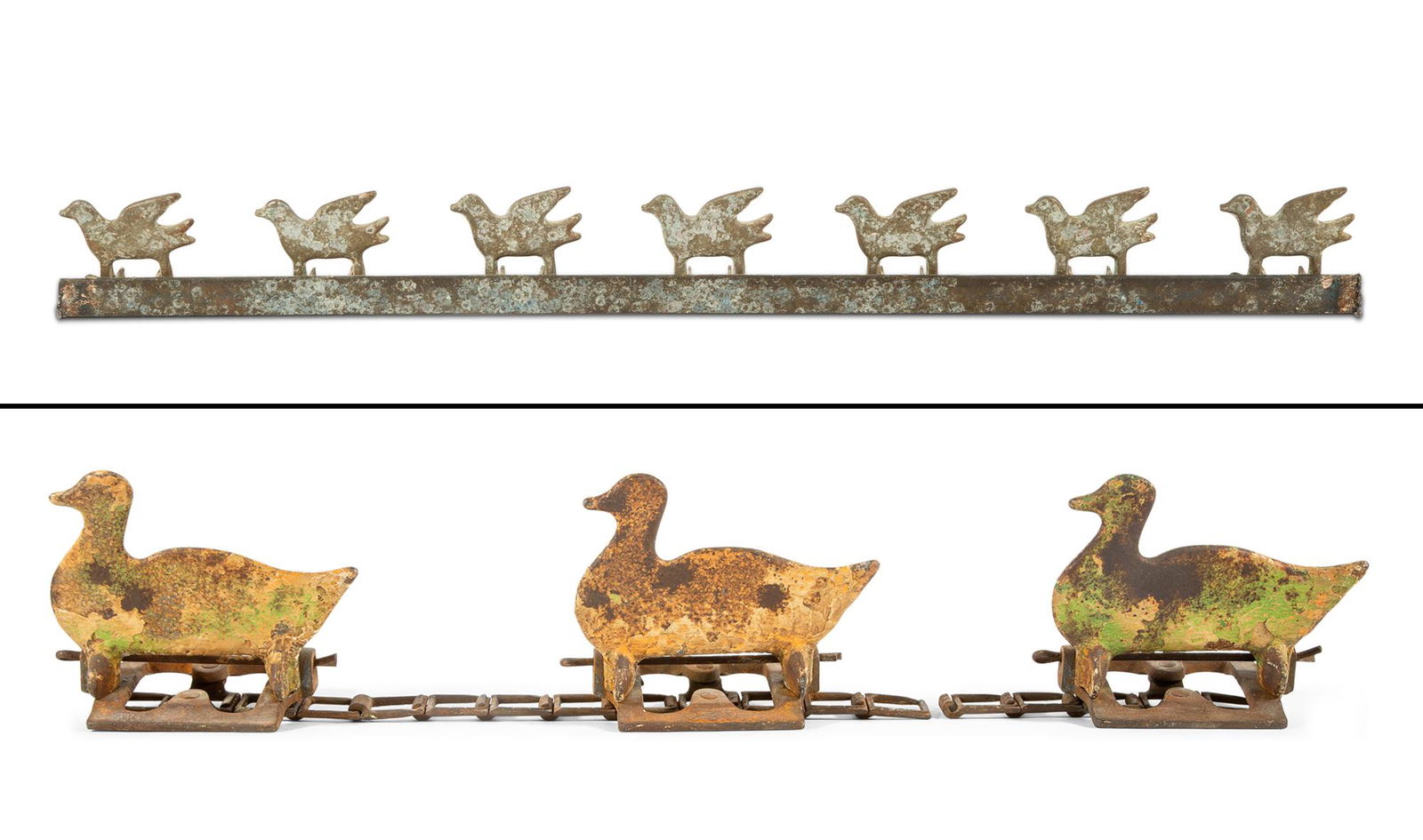 Group Of Cast Iron Carnival Shooting Gallery Targets