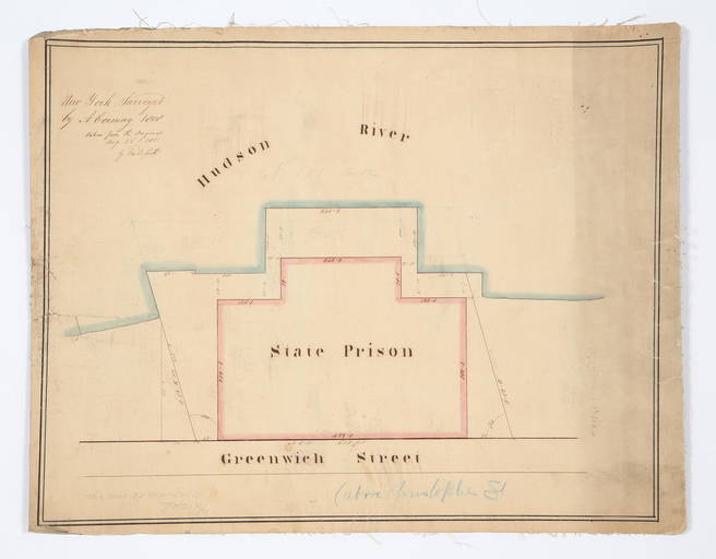 [map Newgate Prison] Smith, Geo[rge] B.; After A[bel] Corning. [survey ...