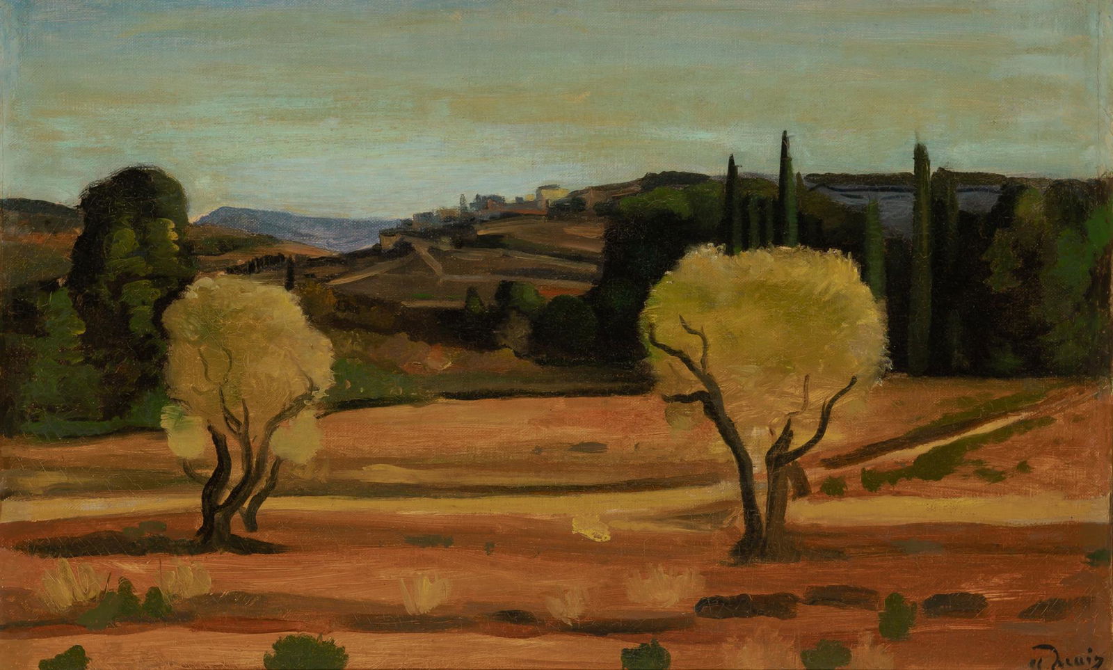 Andre Derain French, 1880 1954 Paysage De Provence, Circa 1930