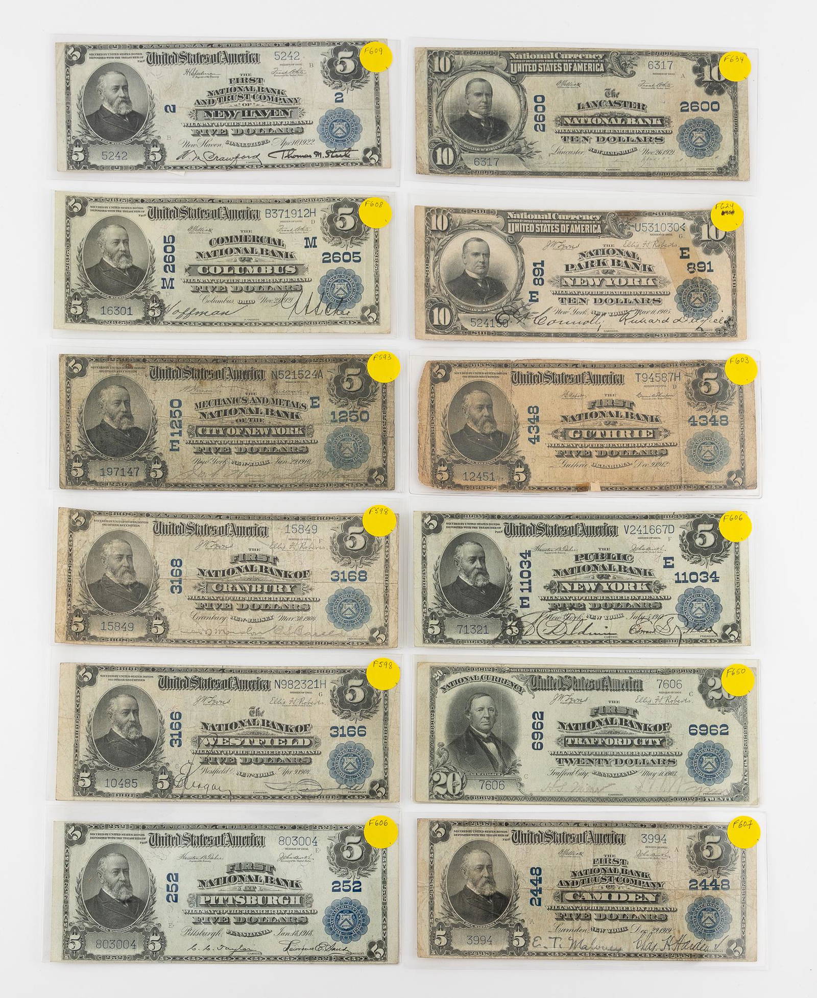 United States National Bank Note Third Charter Period Selection Of ...