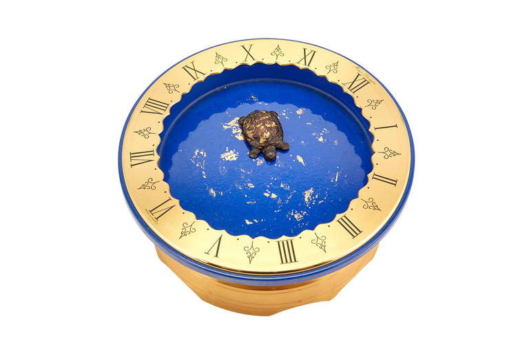 Gubelin Brass Mystery Turtle Clock