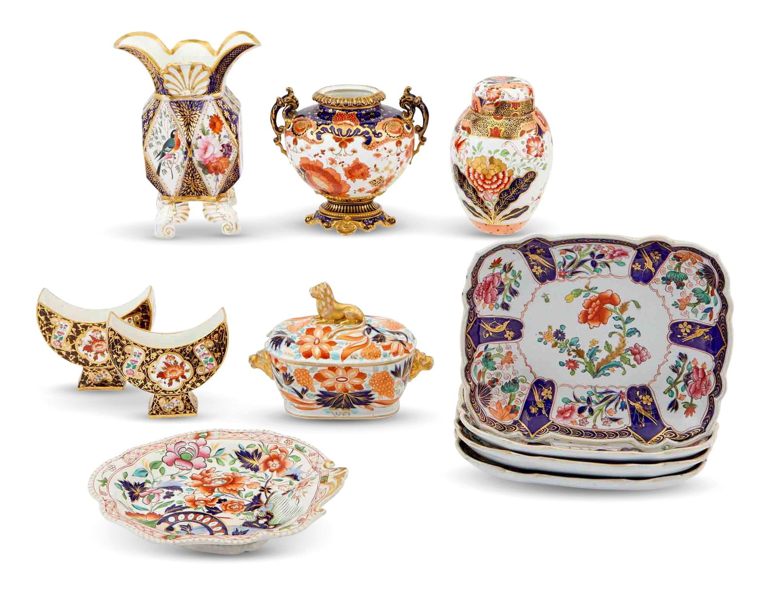 Group Of English Imari Pattern Tablewares Auction