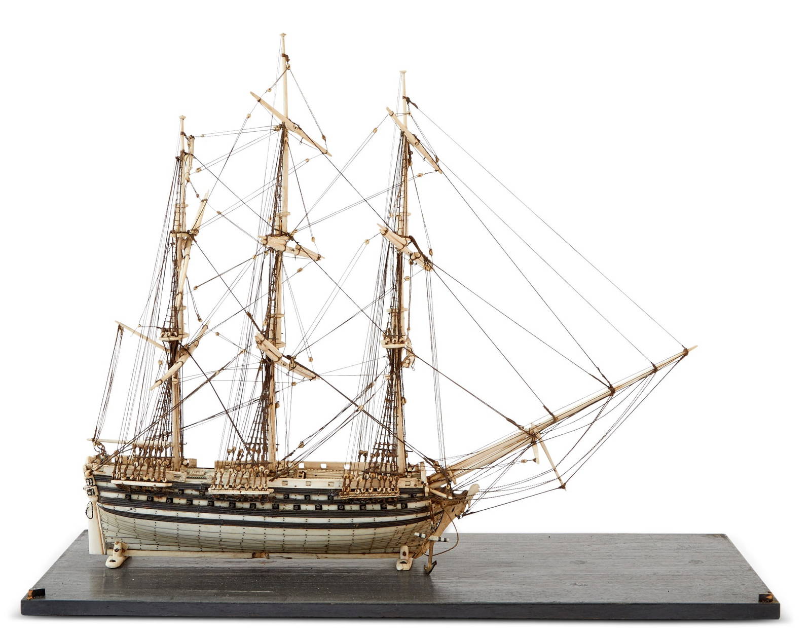 Napoleonic Prisoner-of-war Model Of A British Frigate Auction