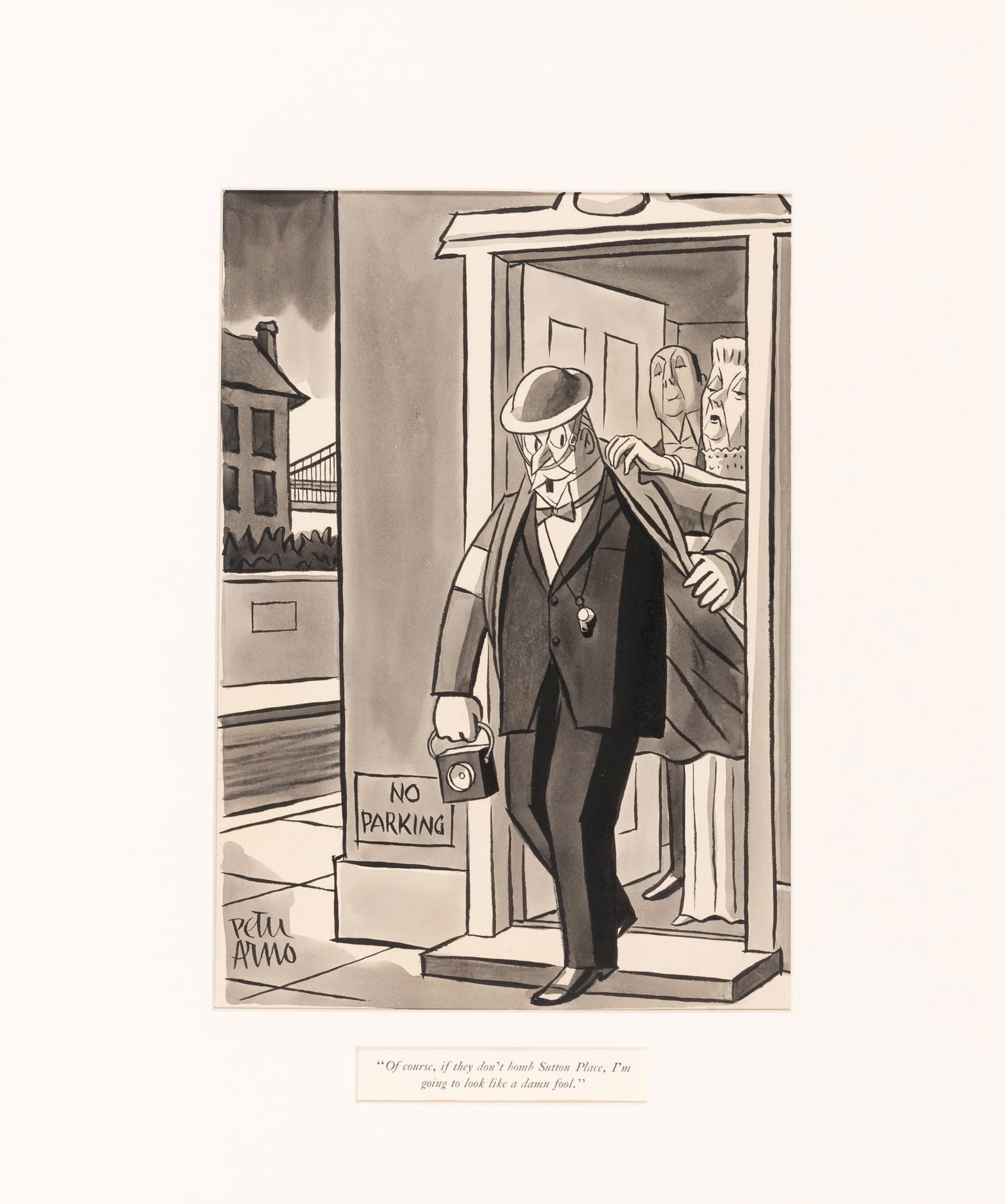 Original World War Ii Peter Arno Drawing For The New Yorker Auction