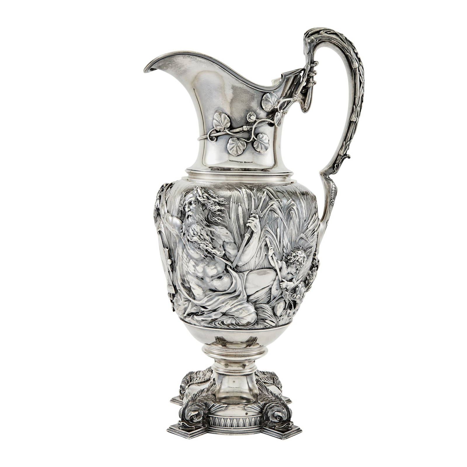 Tiffany & Co. Sterling Silver Water Pitcher 1870-1875 Auction