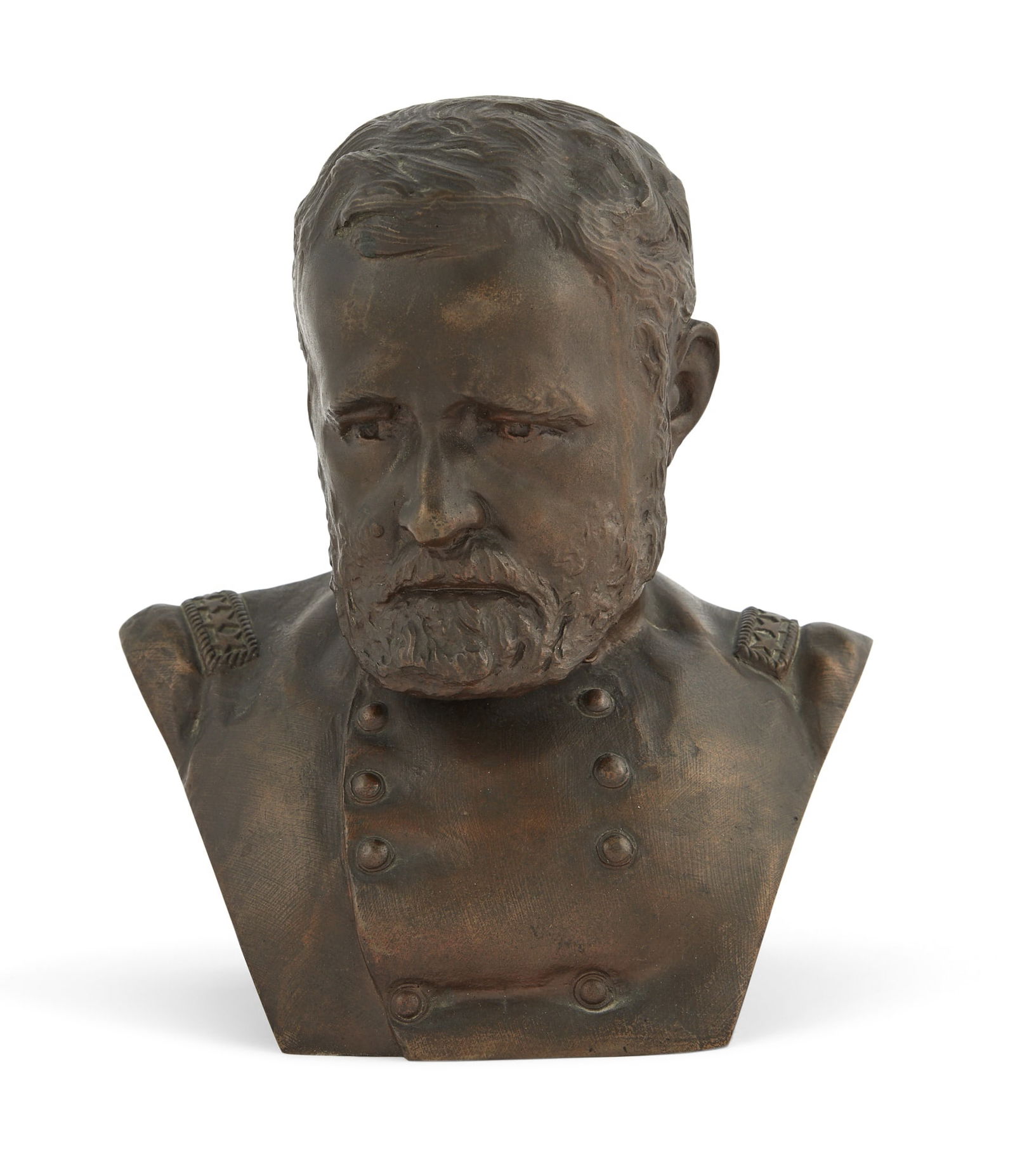 Bronze Bust Of Ulysses Grant After A Model By Karl Gerhardt, 19th Century