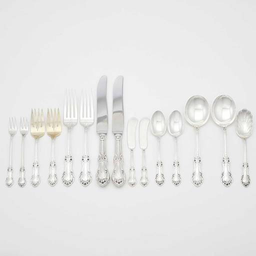 International Silver Co. Sterling Silver "wild Rose" Pattern Flatware ...