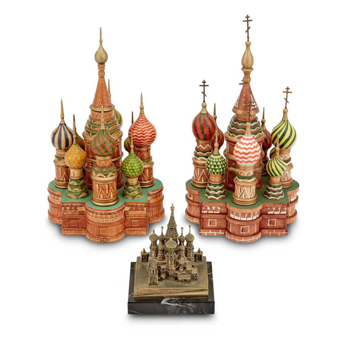 Three Wood And Metal Models Of The Kremlin Auction
