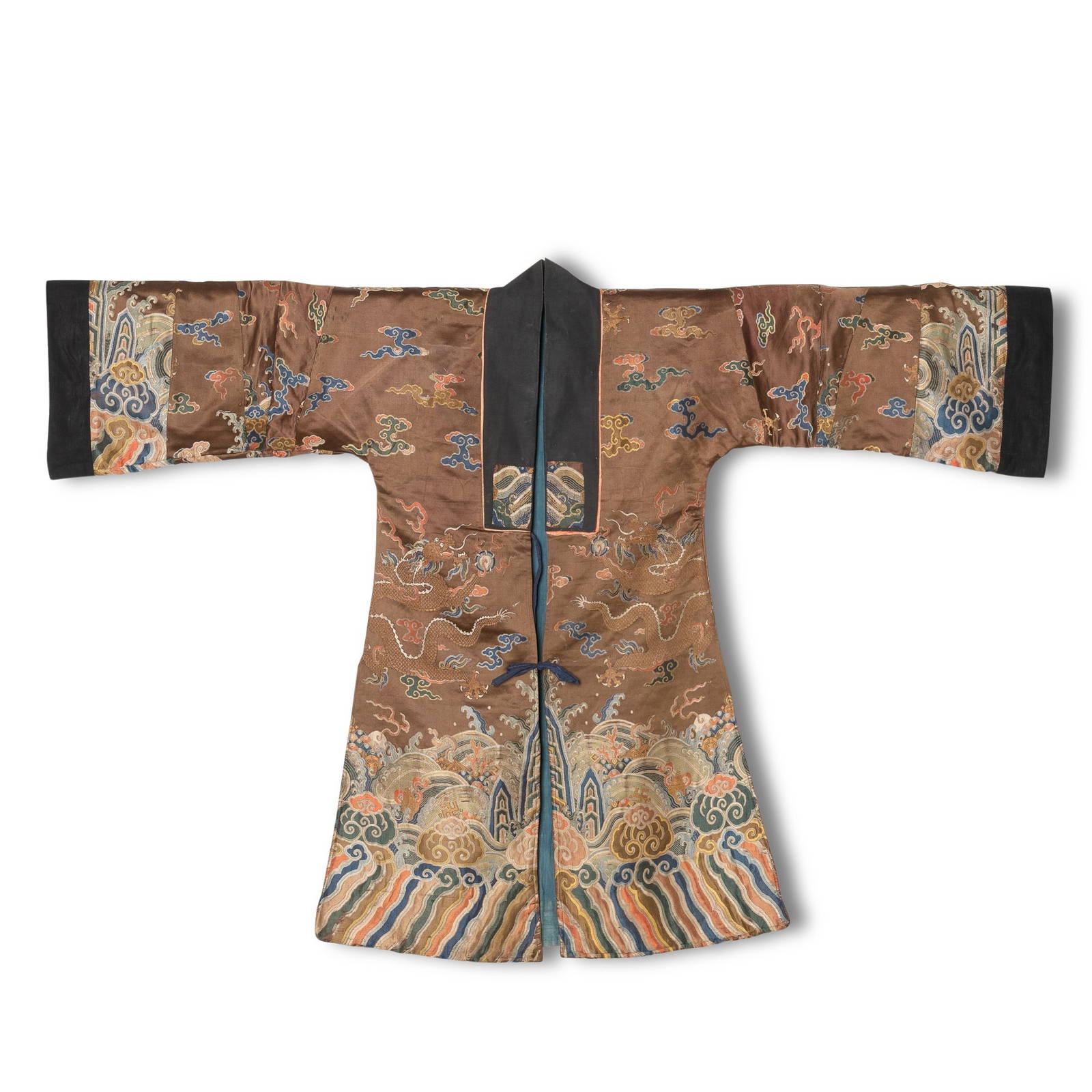 A Tibeto-chinese Brocade Silk Robe 18th-19th Century Auction