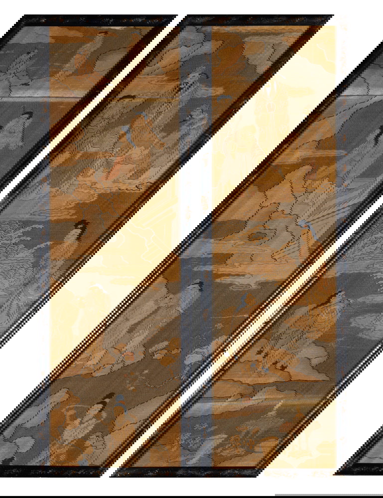 A Pair Of Chinese Kesi Silk Panels 19th Century Auction