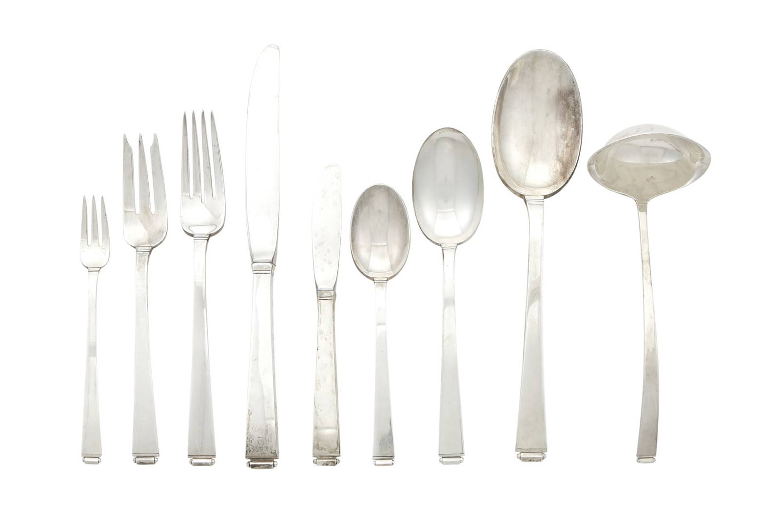Gorham Sterling Silver "perspective" Pattern Flatware Service Auction