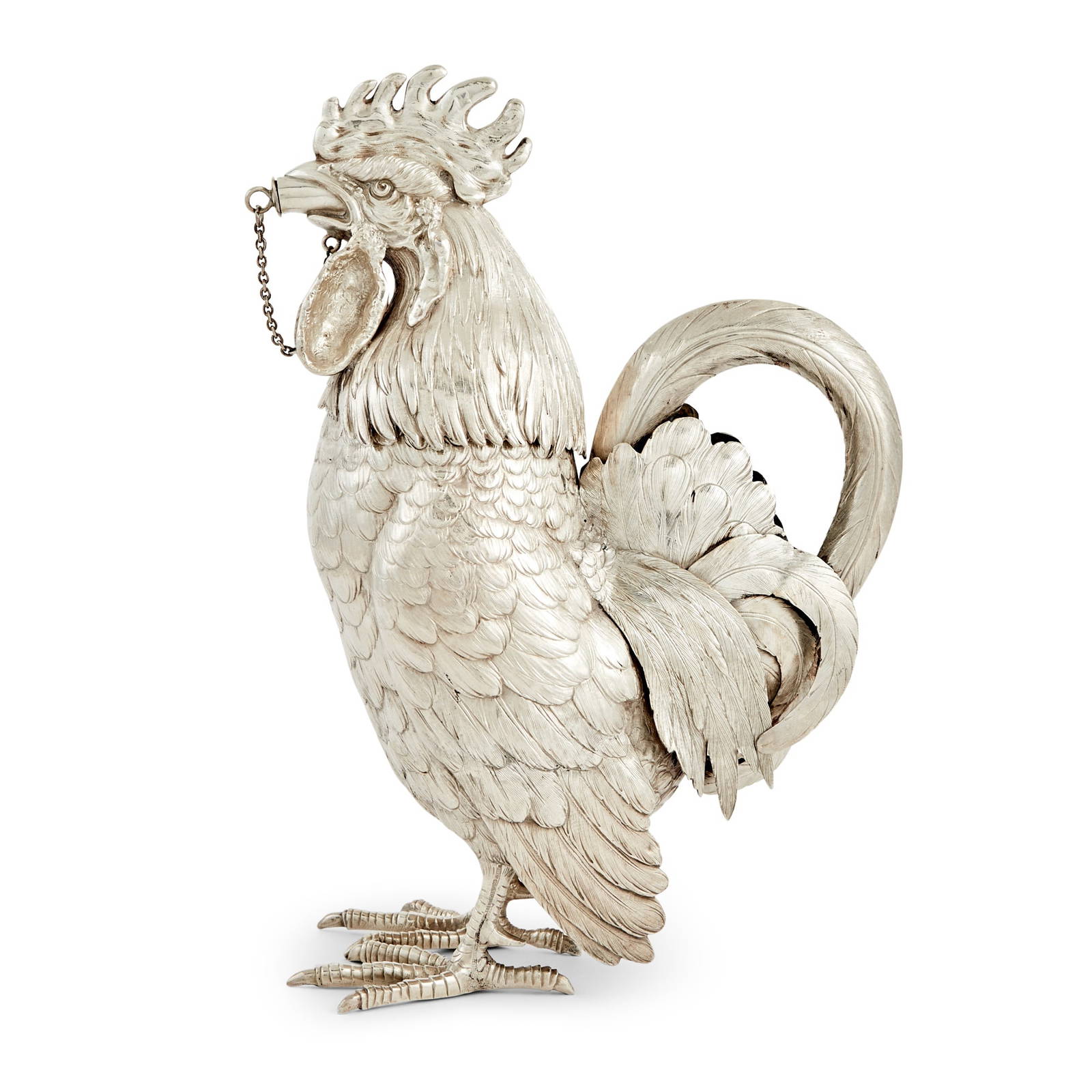 Continental Novelty Silver Plated Rooster-form Cocktail Shaker 20th ...