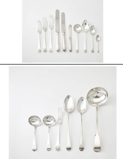English Sterling Silver "english Shell" Pattern Flatware Service 1960s ...