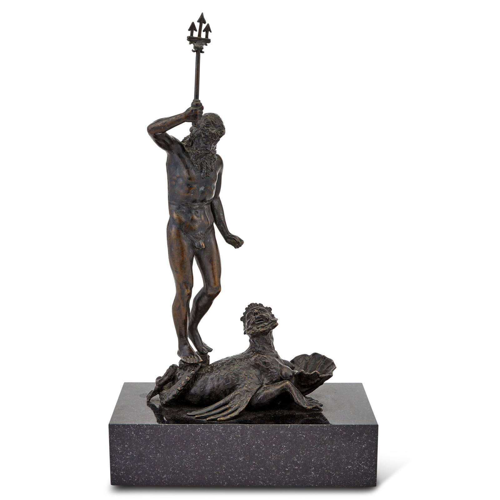 Italian Bronze Group Of Neptune On A Sea Monster 16th Century, Workshop ...
