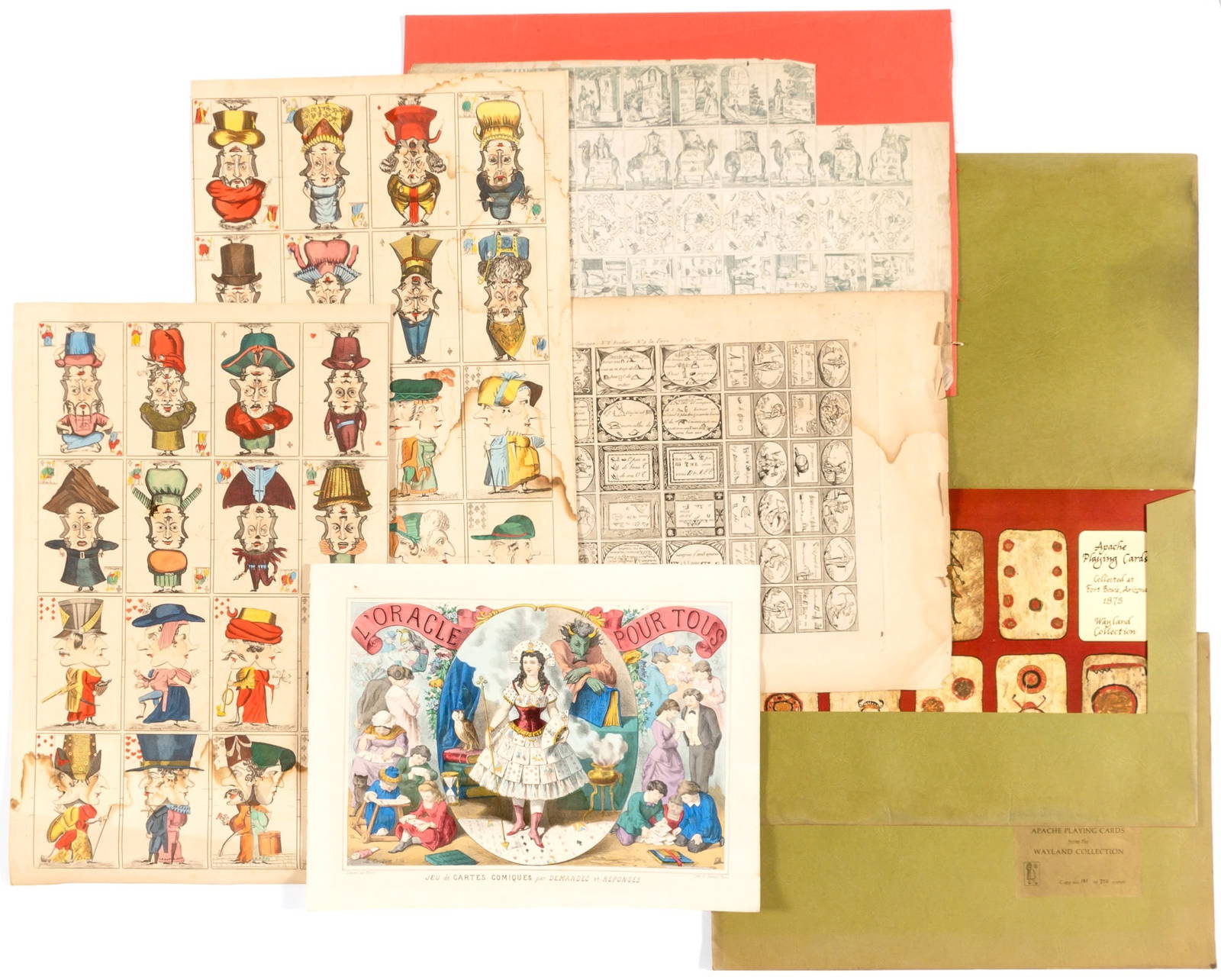 A Group Of Items Related To Playing Cards Auction