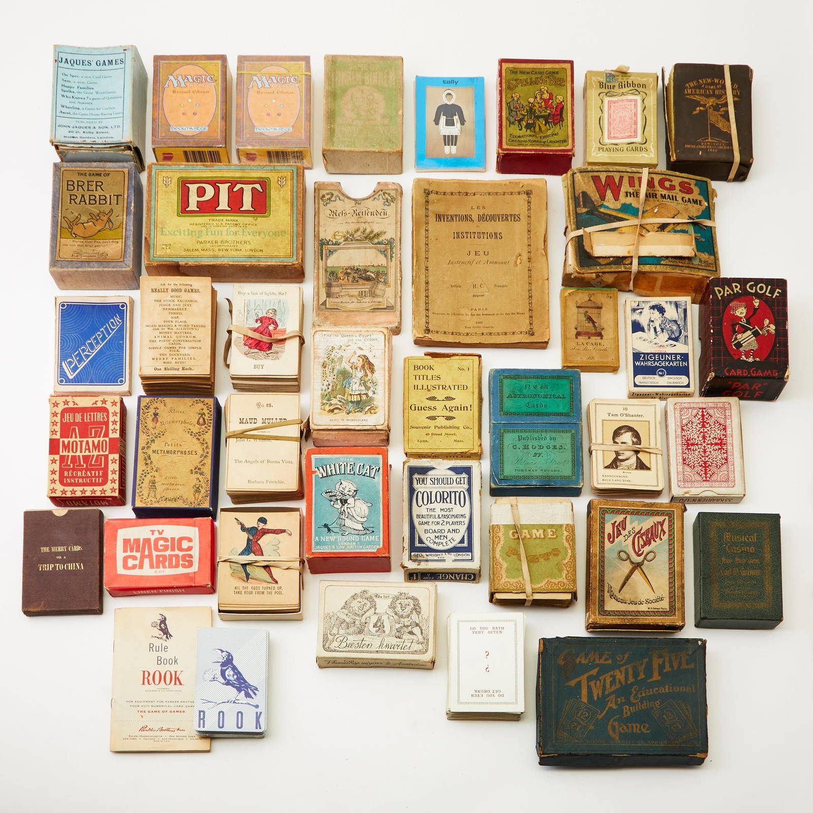 A Variety Of Different Card Games Auction