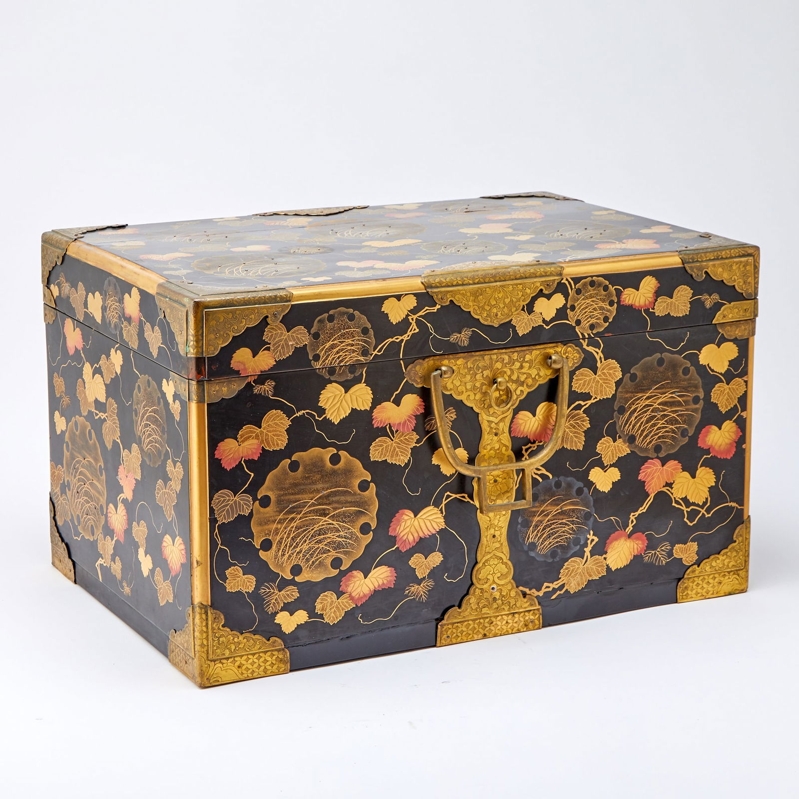 A Japanese Lacquer Kobako Traveling Chest Late Edo Period Auction