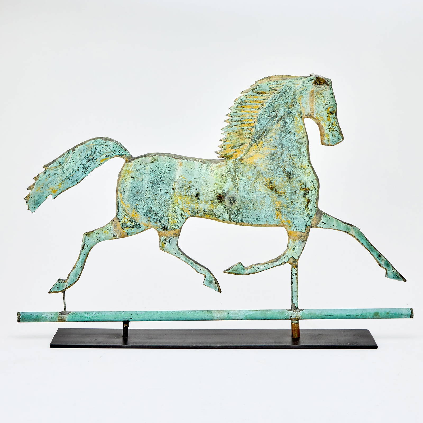 Molded Copper Black Hawk Weathervane Auction