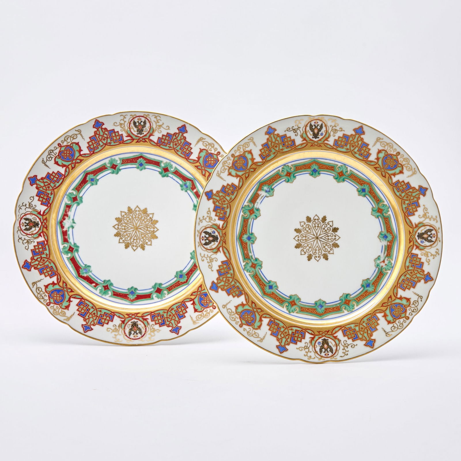 Pair Of Russian Porcelain Plates From The Kremlin Service - Jun 10 ...