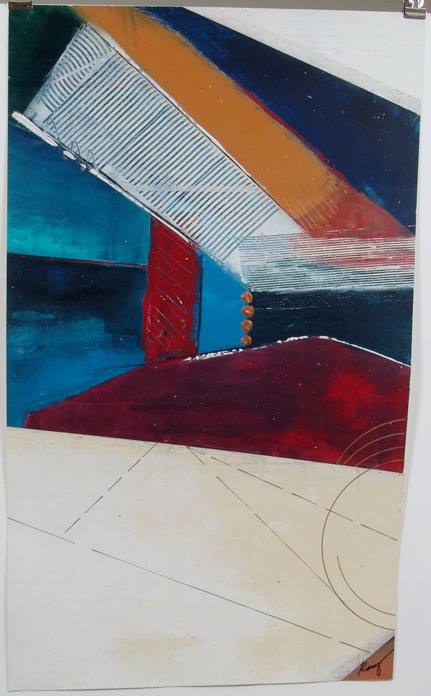 Original KAMY Abstract Painting ANGLES IN COLOR